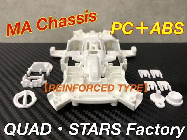 MINI 4WD MA Reinforced Chassis White Bumperless Custom Parts Used £119. ...