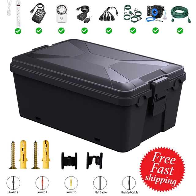 OUTDOOR WATERPROOF ELECTRICAL Connection Box IP54 Weatherproof Junction ...