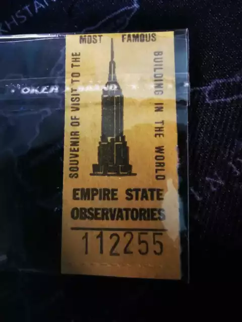 EMPIRE STATE OBSERVATORIES - Worlds Most Famous Building - 1993 Ticket ... EMPIRE STATE OBSERVATORIES - Worlds Most Famous Building - 1993 Ticket ...