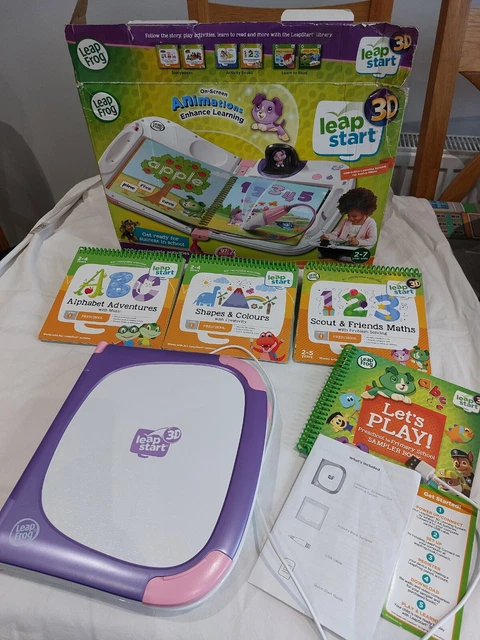 LEAP FROG 3D Leap Start Interactive Learning System purple With 3 ...