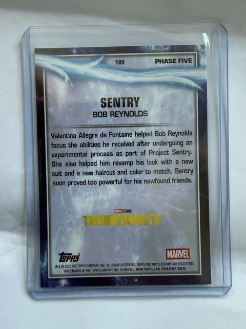 2025 TOPPS CHROME Marvel Studios Bob Reynolds Sentry /99 Debut ...