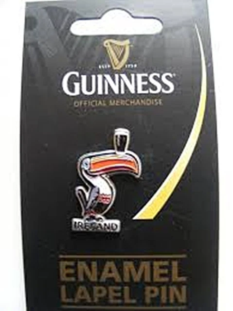 GUINNESS TOUCAN / Pint metal lapel pin badge. Licensed product (sg 5062 ...