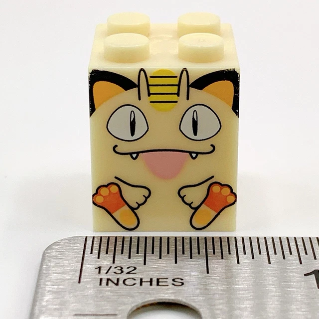 POKEMON MEOWTH SMILE ver. Mega Block Mini Figura Juguete Nintendo Japón ...