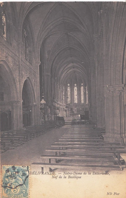 CPA 14 DELIVRANDE Notre-Dame de la délivrande Nef de la basilique 1905 EUR 0,10 - PicClick FR
