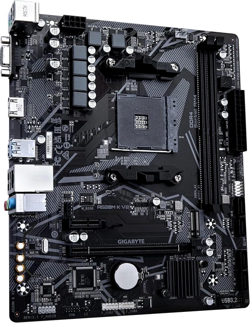 GIGABYTE AMD A520 Ultra Durable Motherboard with GbE LAN with Bandwidth ...