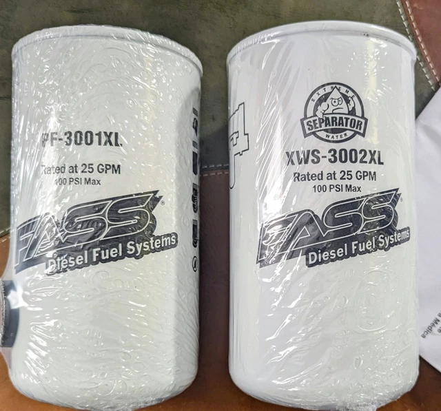 FASS TITANIUM SERIES Fuel Filter Package XWS-3002 / PF-3001 $48.49 ...