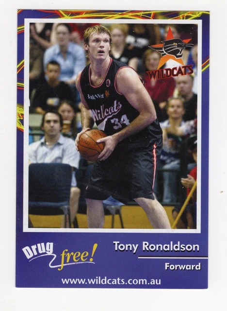 WA BASKETBALL PERTH Wildcats Card 2003/2004 Tony Ronaldson & Arizona ...