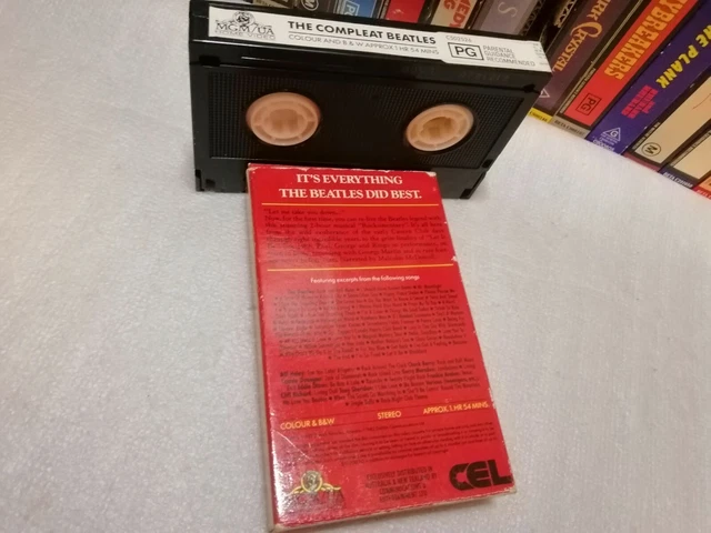 THE COMPLETE BEATLES - RARE 1982 Original Australian CEL Betamax Carton ...