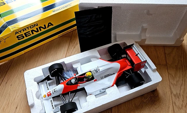 MINICHAMPS 1/18 MCLAREN MP4/4 SENNA 1er et CdM GP Japon 1988 - Ed. lim ...