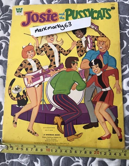 Josie And The Pussycats Rare Vintage 1971 Paper Dolls Book With Paper