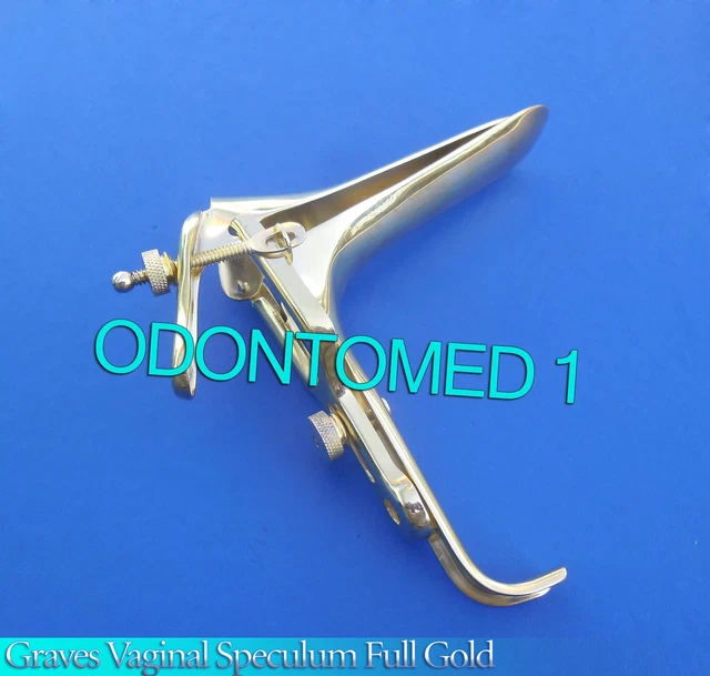 GRAVES VAGINAL SPECULUM Full Gold Large OB/Gynecology Instruments EUR ...