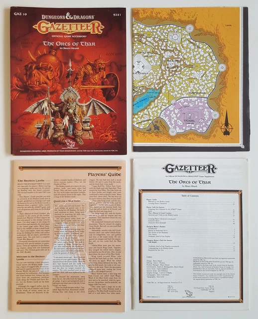 GAZ10 THE ORCS Of Thar Dungeons Dragons Gazetteer Bruce Heard Clyde ...