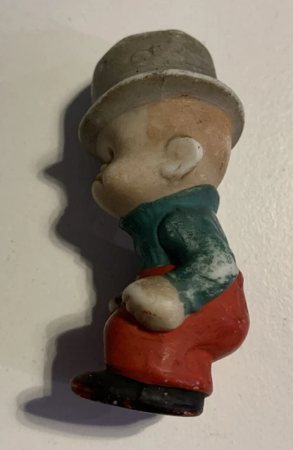VINTAGE TINY BISQUE MICKEY MCGUIRE DOLL FIGURINE Missing Pipe $18.74 ...