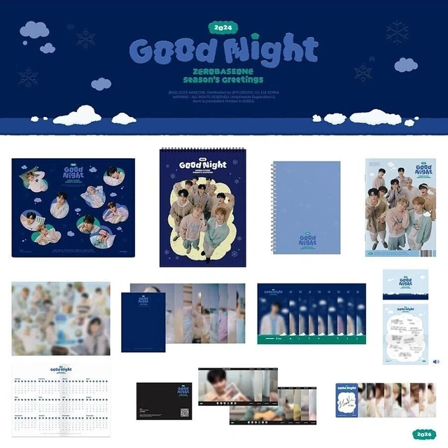 ZEROBASEONE 2024 SEASON'S GREETINGS GOOD NIGHT/Calendar+Diary+Foto ...