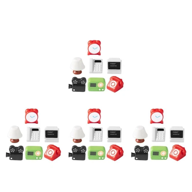 4 SETS MODEL Radio Mini House Computer Models Delicate Miniature £12.15 ...