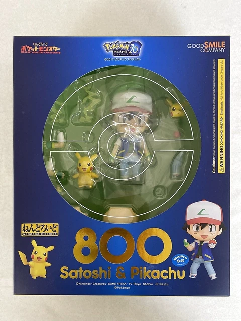 FIGURINE NENDOROID POKEMON Satoshi & Pikachu #800 Good Smile Company JP ...