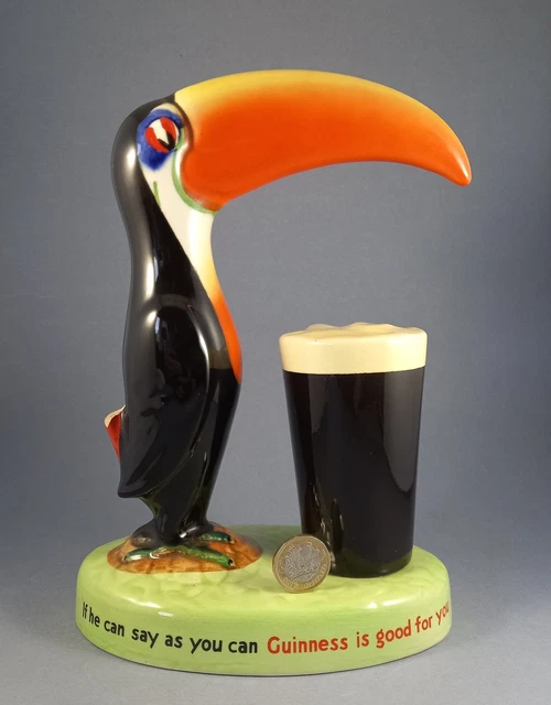ORIGINAL 1950S CARLTON Ware GUINNESS TOUCAN Lamp Base - A/F £49.99 ...