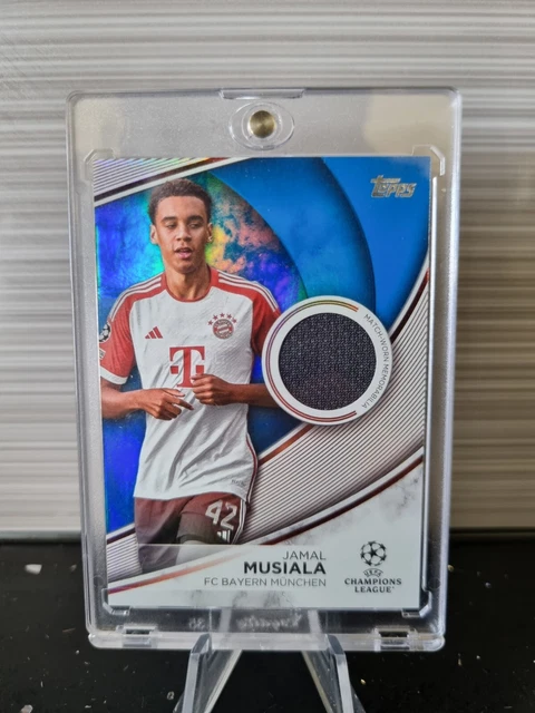 PATCH FLAGSHIP TOPPS Ucc 2024 Jamal Musiala Relique Bayern Munich #/99 ...