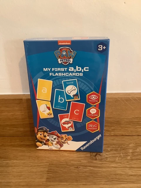 RAVENSBURGER MY FIRST Alphabet Flash Cards: Paw Patrol Card Game ...