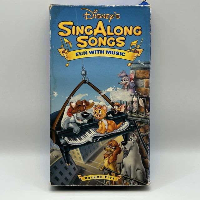 DISNEY SING ALONG Songs Fun with Music VHS Video Tape Vol 5 Oliver ...