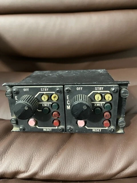 F-16 AND F-4 Phantom ECM panel cockpit instrument. Jet aircraft. EUR ...