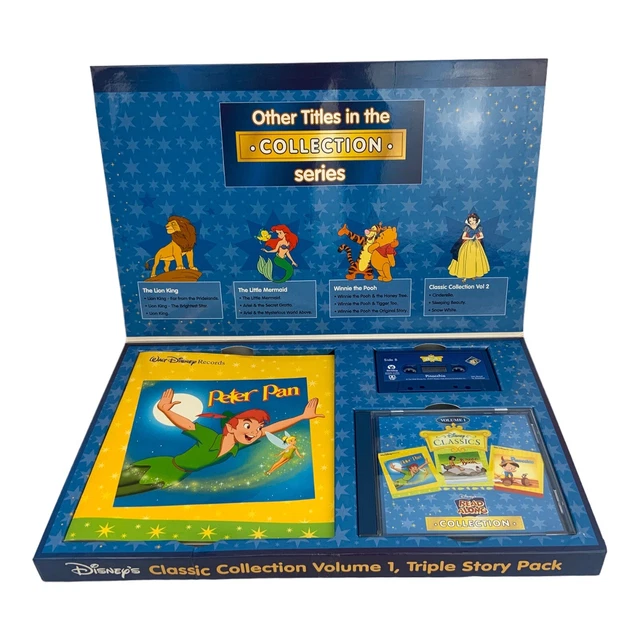 VINTAGE DISNEY CLASSICS Read-Along Collection Limited Edition Triple ...