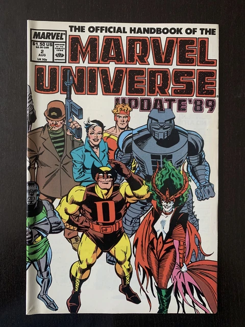 MARVEL COMICS OFFICIAL Marvel Universe Handbook Update 89 Vol 2 £4.99 ...