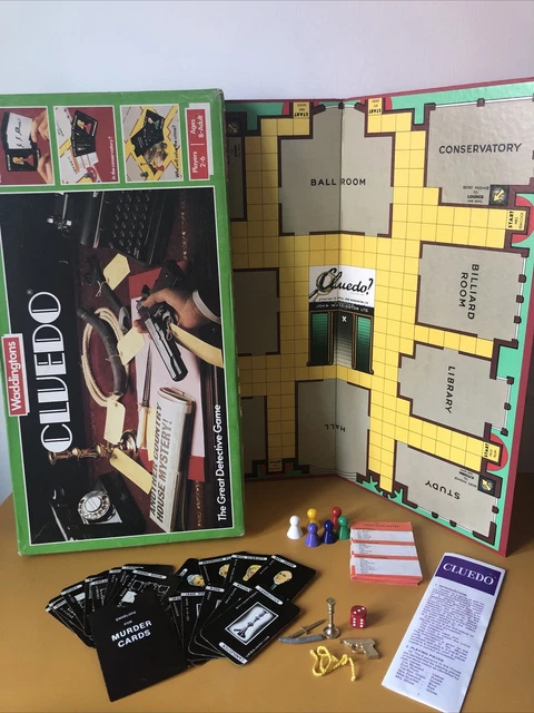 1975 VINTAGE ORIGINAL Cluedo Board Game, Waddingtons. Complete Original ...