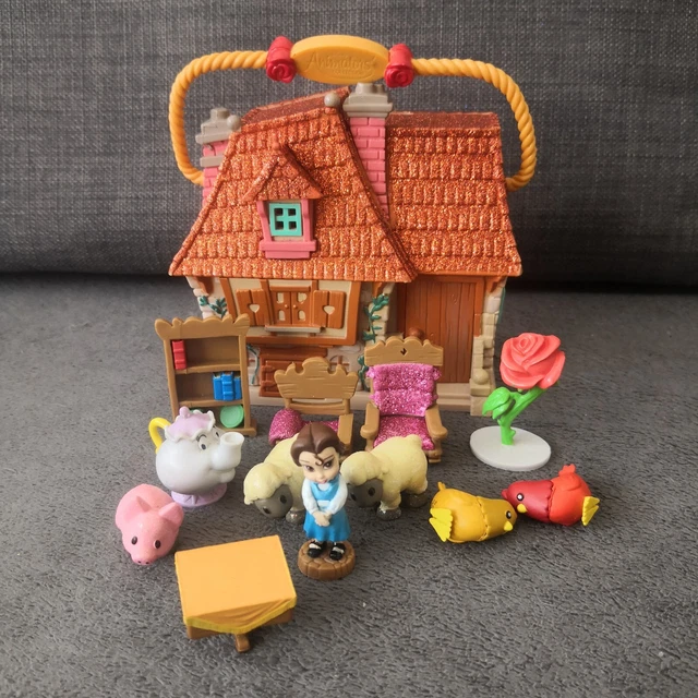 DISNEY ANIMATORS COLLECTION Beauty and the Beast Figures Micro Playset ...