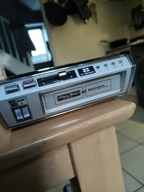 HARRY MOSS STEREO Car 8 Track Player Comes With 20 Pre-recorded Tapes ...