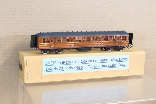 IAN KIRK CHIVERS KIT BUILT LNER 3rd CLASS CORRIDOR COACH 4466 ol $231. ...