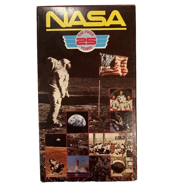 NASA THE FIRST 25 Years VHS Video Tape Goodtimes Space Shuttle Moon ...