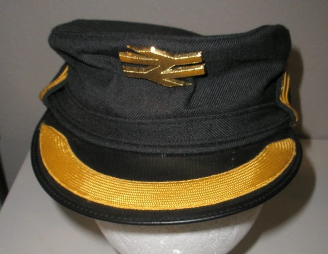 VINTAGE BRITISH RAILWAYS Station Master Hat with Crest Size 54 cm, US 6 ...
