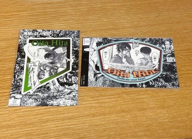 ADESIVO DA VIAGGIO Attack on Titan Oita Hita Levi Hange Hita Captain ...