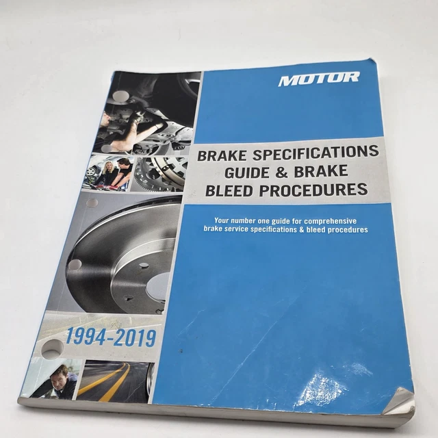 BRAKE SPECIFICATION GUIDE And Bleed Procedures - Motor $36.26 - PicClick CA