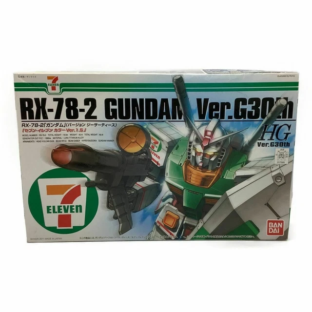 BANDAI HOBBY HGUC 7-11 Seven-Eleven RX-78-2 Gundam Ver. G30th HG 1/144 Model Kit EUR 59,60 ...