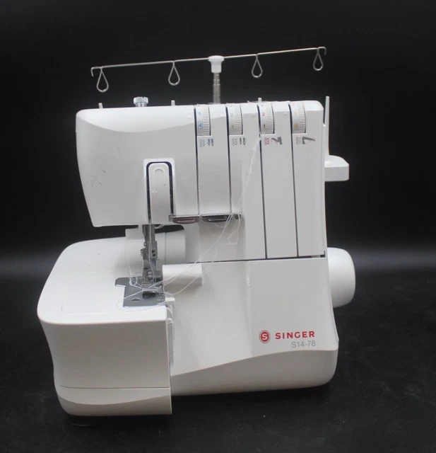 SINGER S14-78 ELECTRIC Foot Pedal Overlocker Sewing Machine For SPARES ...