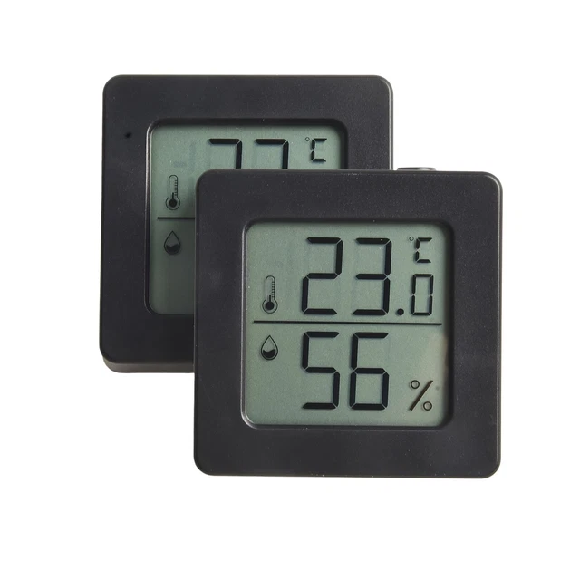 COMPACT DIGITAL THERMOMETER and Hygrometer for Home Environment ...