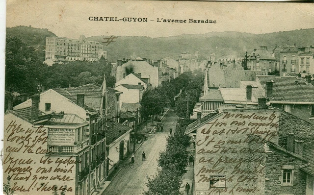 FRANCE CHATEL-GUYON - Avenue Baraduc Ancienne Carte Postale Vue ...