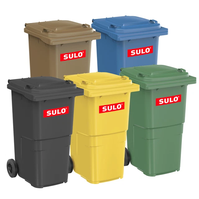 SULO ABFALLTONNE MÜLLBEHÄLTER Mülltonne 60-360 Liter NEU Made in ...