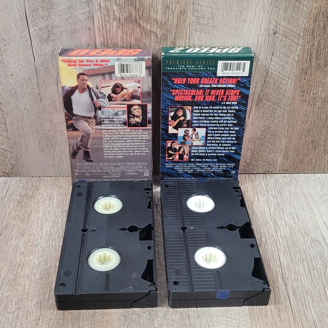 SPEED 1 & 2 VHS Double Feature! Starring Sandra Bullock 20th Century ...