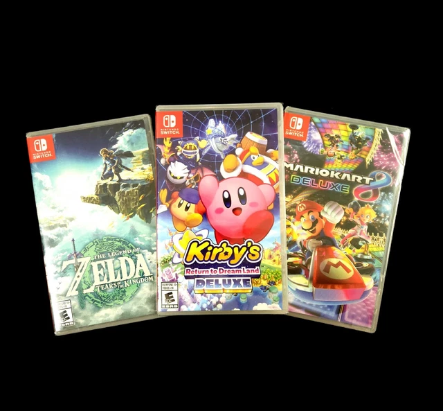 NINTENDO SWITCH ZELDA: Tears of the Kingdom,Kirby's Dreamland & Mario ...