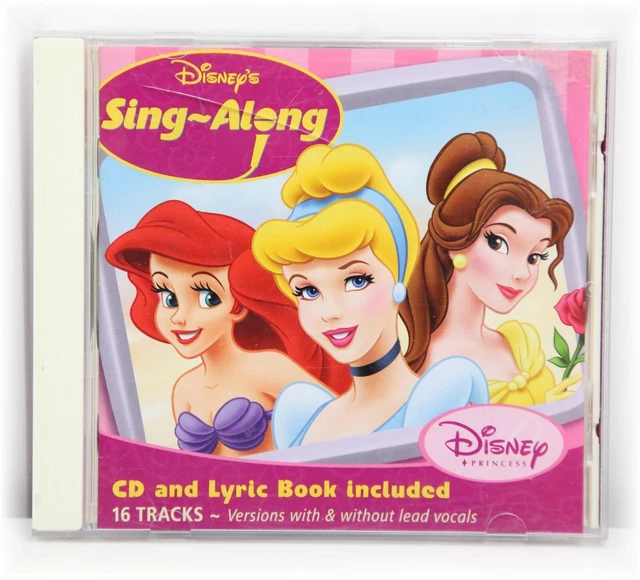 DISNEY'S SING - Along Music CD & Lyrics Book Included Disney Princesses ...