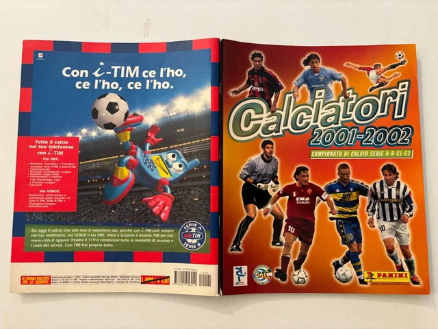 PANINI 2001/02 FOOTBALLER Figure Album Almost Complete -1 (Messina Team ...