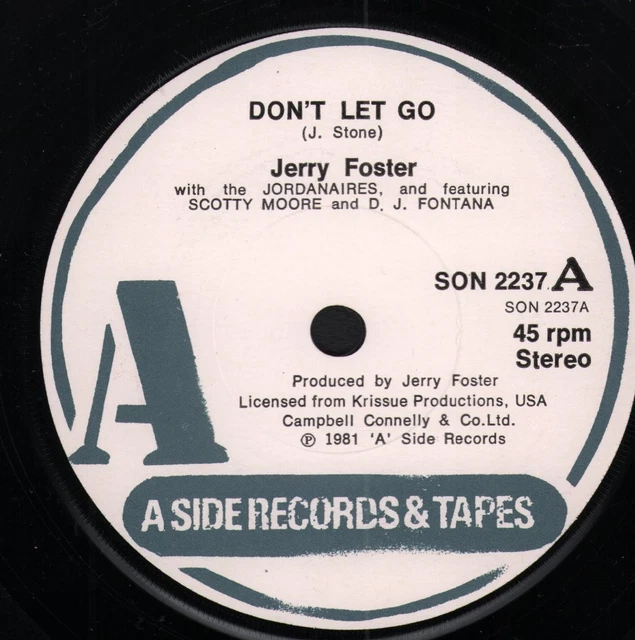 JERRY FOSTER NE Laisse Pas Aller 7" Vinyle UK A Côté 1981 SON2237 EUR 5 ...