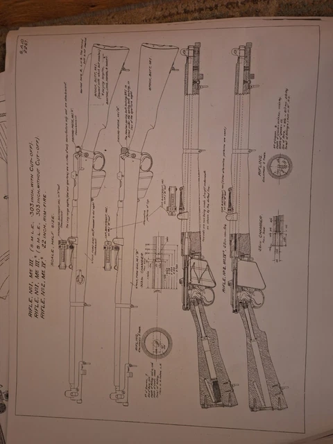 LEE ENFIELD SMLE Rifle ARMOURER Drawings and Parts Lists Rifles No. 1 ...