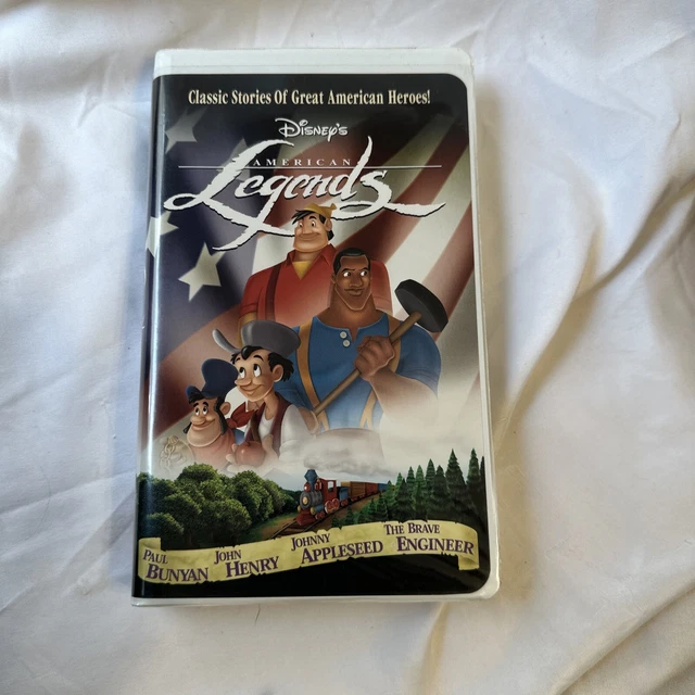 DISNEY AMERICAN LEGENDS Vhs Video Tape PAUL BUNYAN John Henry JOHNNY ...