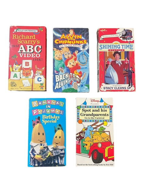 1990’S VINTAGE THROWBACK Kids Children’s Shows VHS Tapes Alvin Shining ...