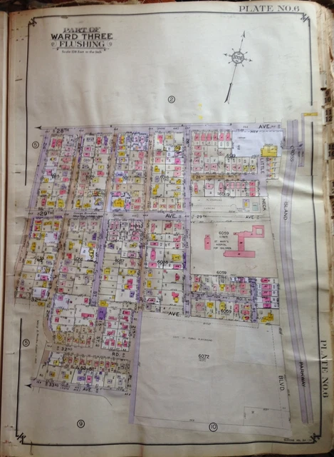 ORIGINAL 1939 E. Belcher Hyde Atlas Map Bayside Queens New York EUR 146 ...