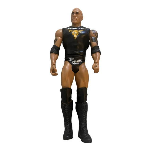 WWE DWAYNE ‘THE Rock’ Johnson Mattel Basic Wrestling Action Figure (2010) £6.99 - PicClick UK